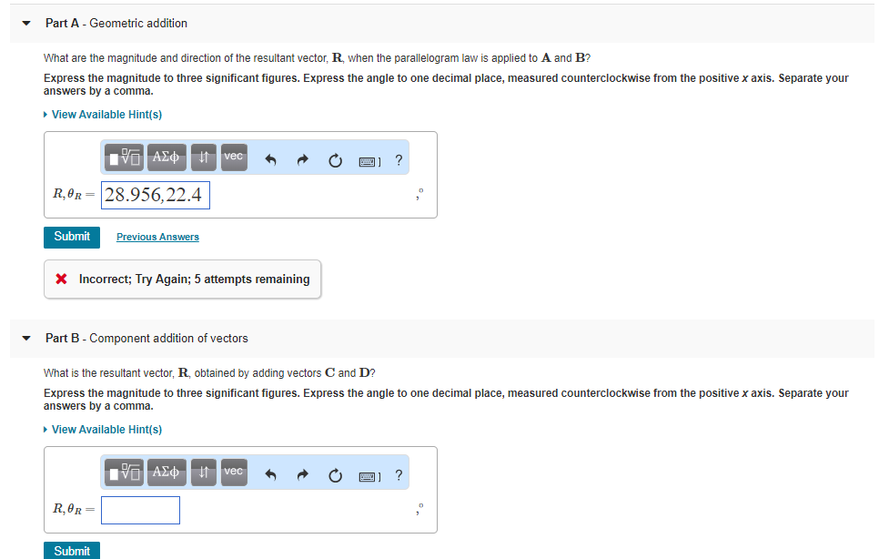 Solved Learning Goal: To use geometric and component | Chegg.com