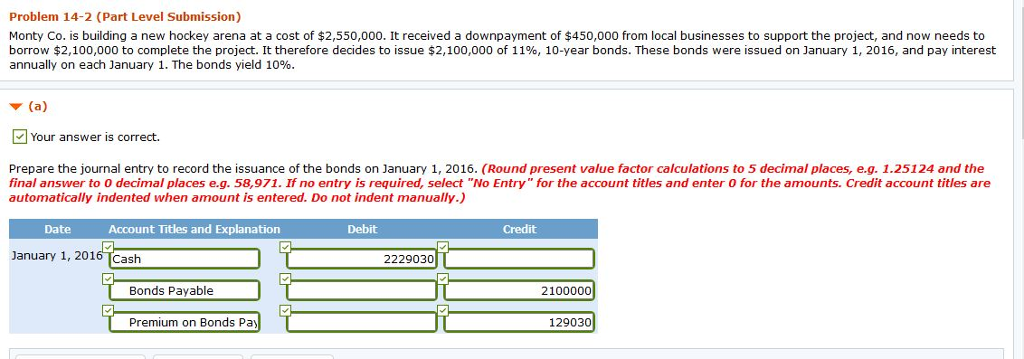 Solved Problem 14-2 (Part Level Submission) Monty Co. is | Chegg.com