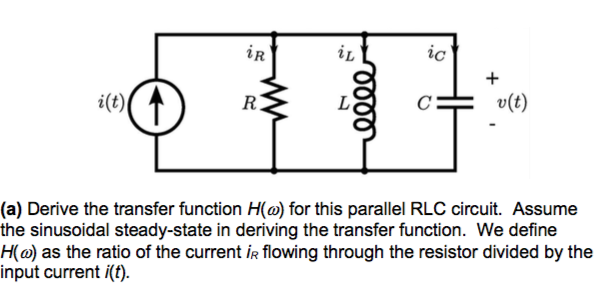 Solved ic i(t) Cv(t) (a) Derive the transfer function H(a) | Chegg.com Solved ic i(t) Cv(t) (a) Derive the transfer function H(a) | Chegg.com