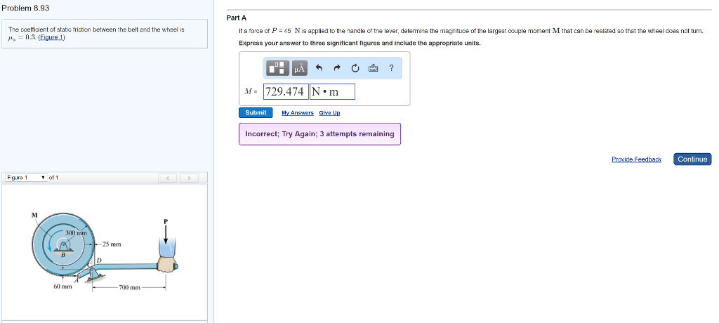Solved Problem 8 93 Part A The Coefficient Of Static