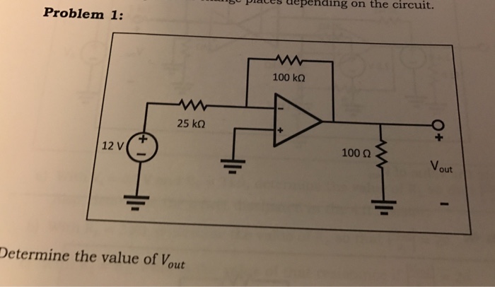 Solved Determine the value of V_out | Chegg.com