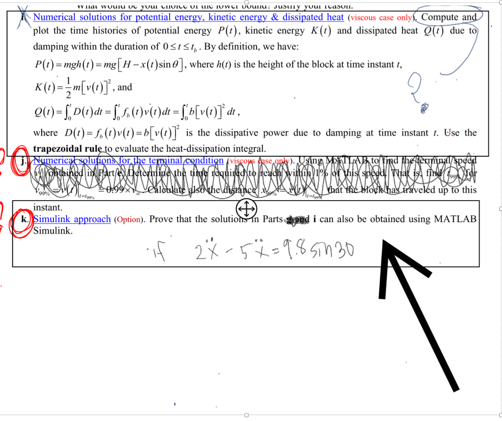 Numerical solutions for potential energy,kinetic | Chegg.com