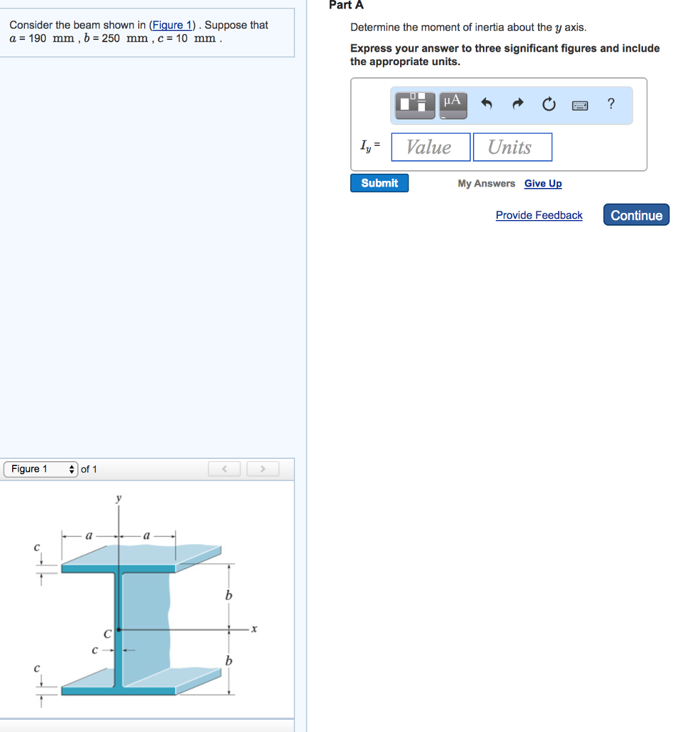 Solved Consider the beam shown in (Figure 1). Suppose that a | Chegg.com
