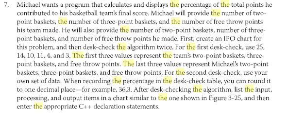 Solved Michael wants a program that calculates and displays | Chegg.com