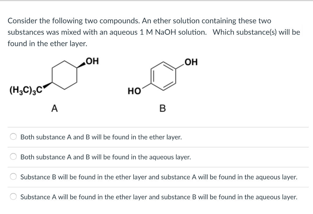 Solved Consider the following two compounds. An ether | Chegg.com