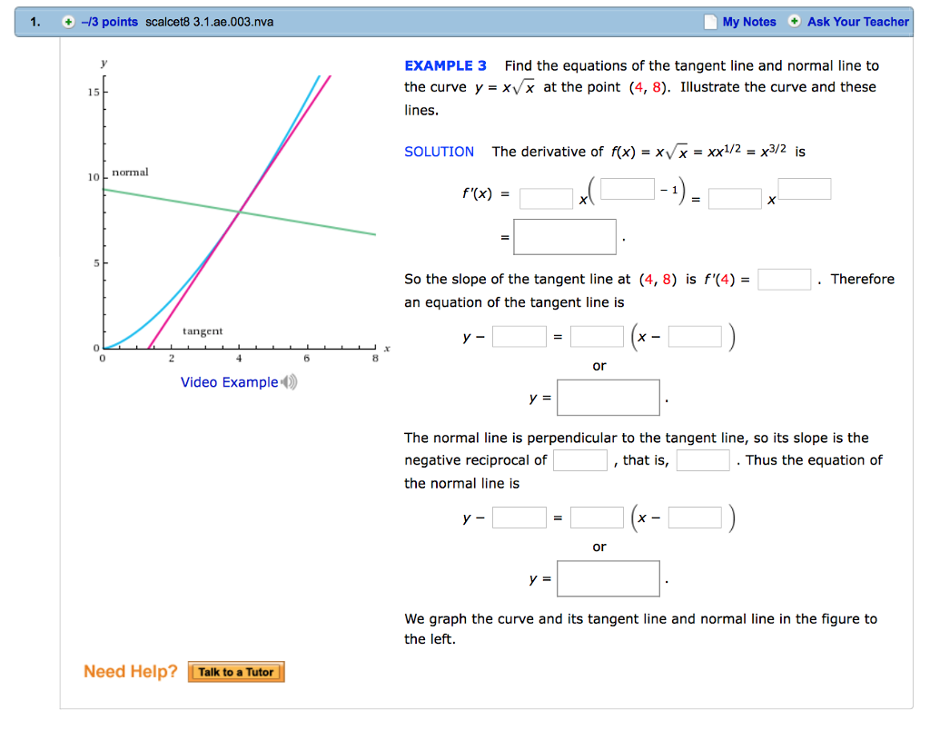Solved Find The Equations Of The Tangent Line And Normal Chegg