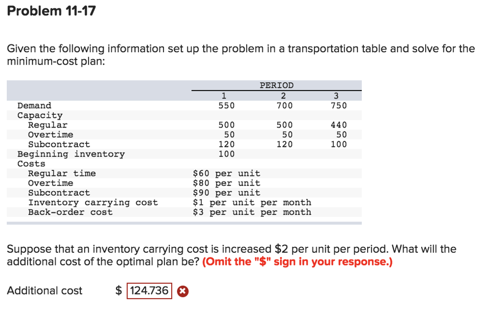 Problem 11-17 Given the following information set up | Chegg.com