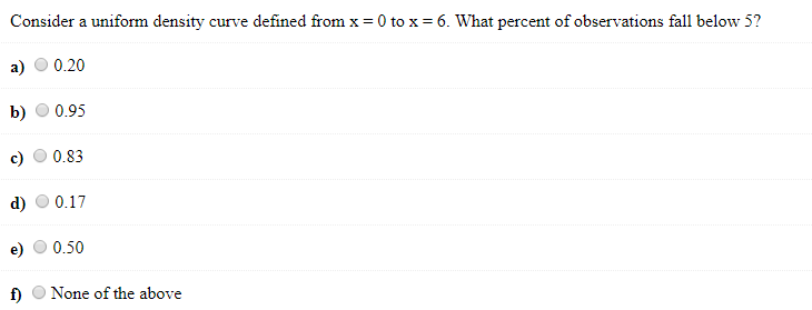 Solved Consider A Uniform Density Curve Defined From X 0