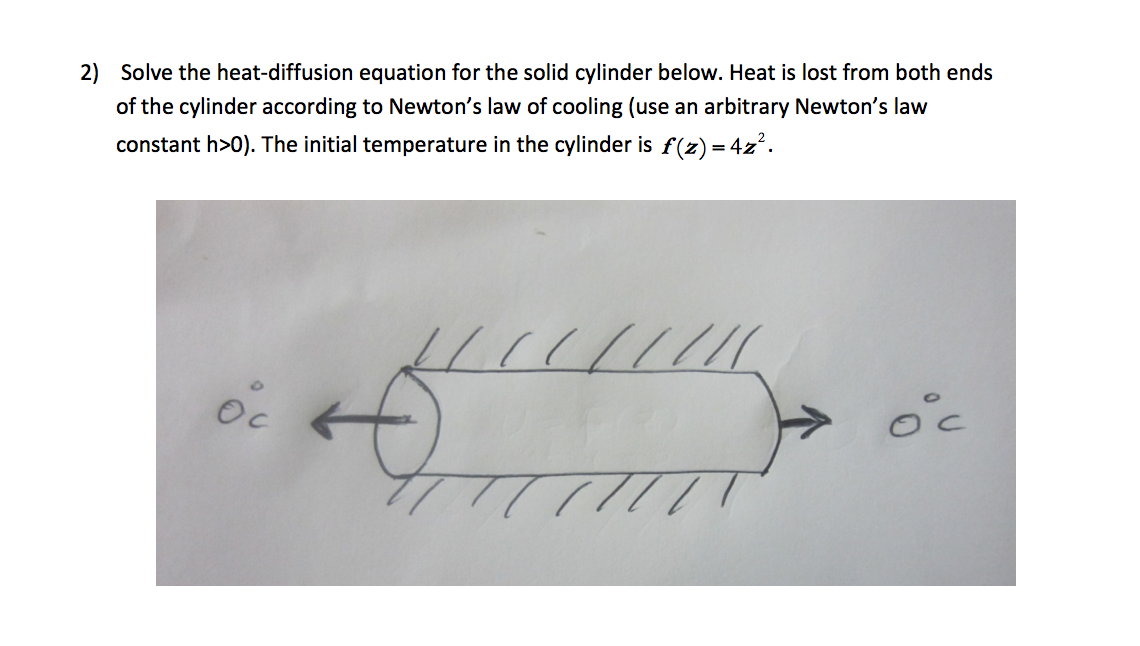 Solved Solve the heat-diffusion equation for the solid | Chegg.com