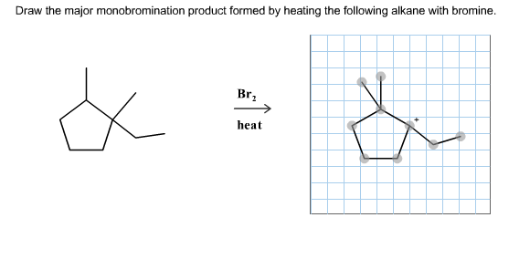 Solved Draw the major monobromination product formed by | Chegg.com