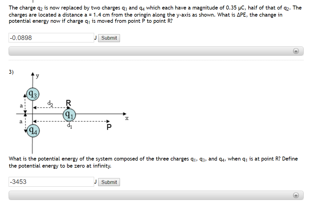 Solved A point charge q2 0.7 HC is fixed at the origin of a | Chegg.com