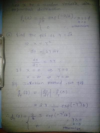University[Probability] Find PDF, mean and mode of random variable : r/learnmath