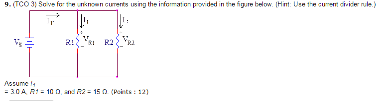 Solved Solve for the unknown currents using the information | Chegg.com