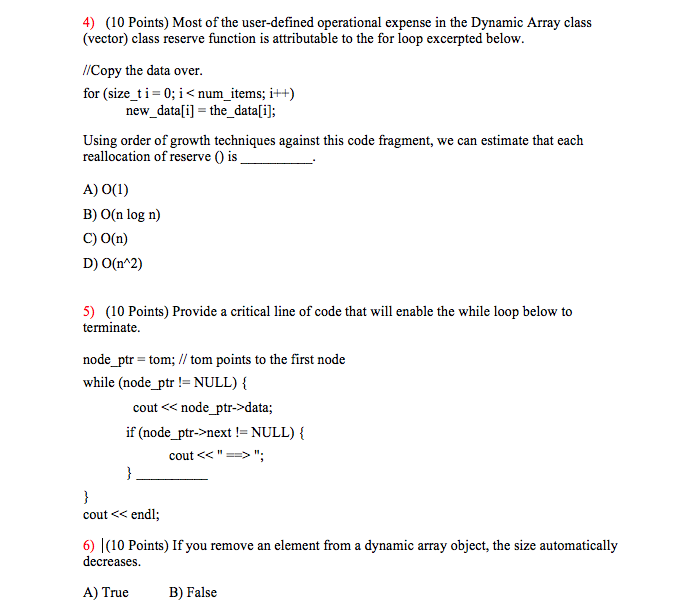 Solved 4) (10 Points) Most of the user-defined operational | Chegg.com