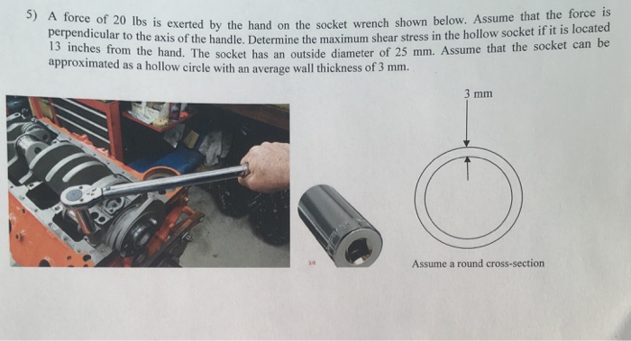 Solved A force of 20 lbs is exerted by the hand on the | Chegg.com