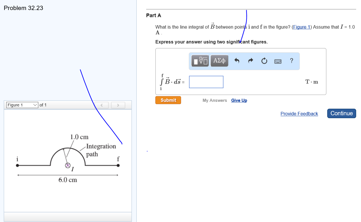 Solved Part A What is the line integral of B between point i | Chegg.com