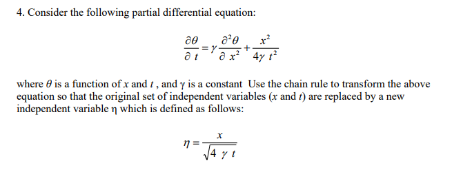 Solved Consider the following partial differential equation: | Chegg.com