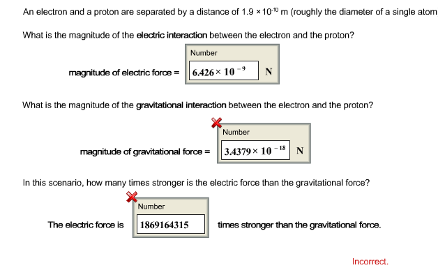 Solved An electron and a proton are separated by a distance | Chegg.com