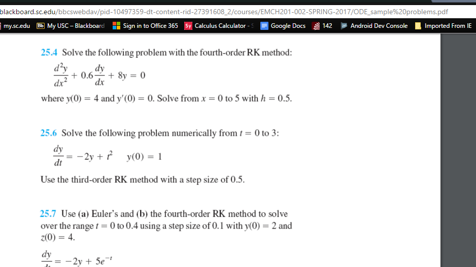 Solved: Solve The Following Problem With The Fourth-order ... | Chegg.com