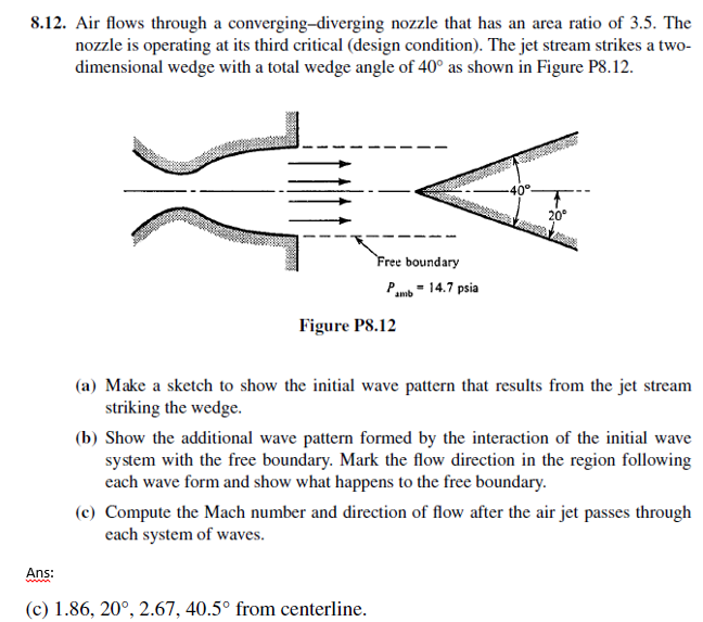 Solved Air flows through a converging-diverging nozzle that | Chegg.com