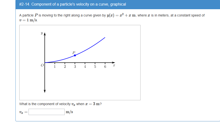 Solved Component of Particle's velocity #2-14 Component of a | Chegg.com