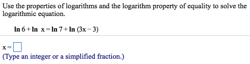 Solved Use the properties of logarithms and the logarithm | Chegg.com