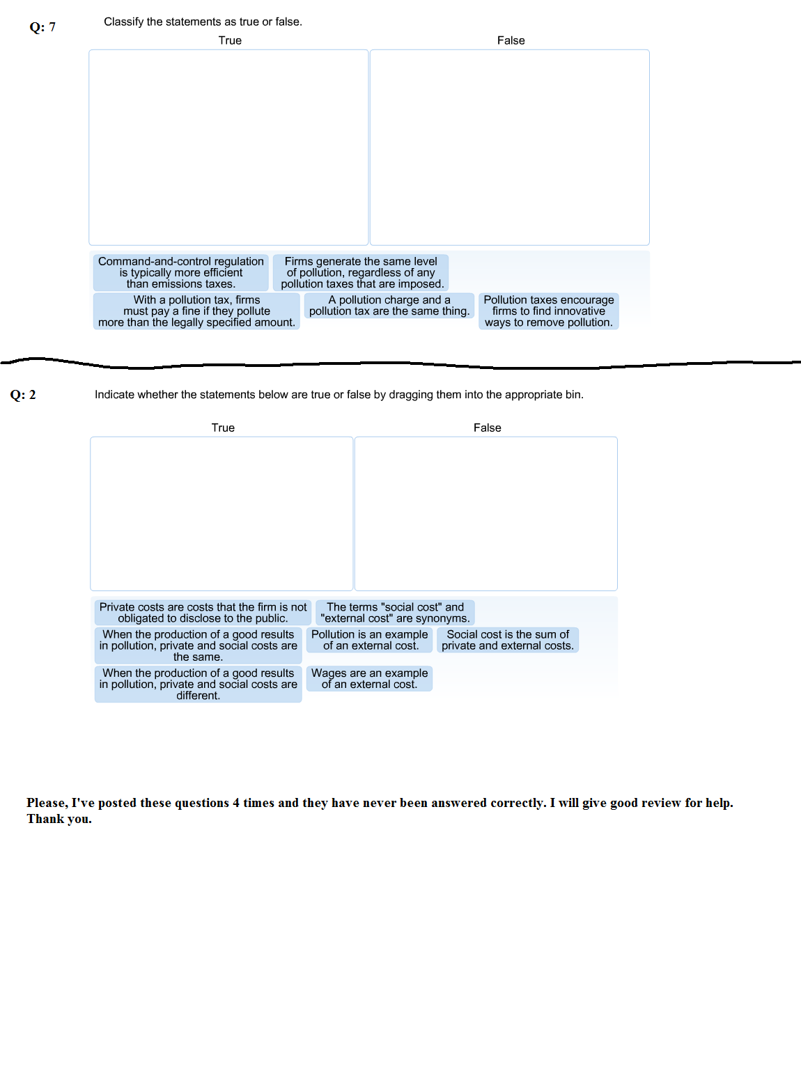 Solved Classify The Statements As True Or False Indicate