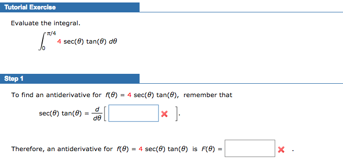 Solved Evaluate the integral. integral_0^pi/4 4 sec(theta) | Chegg.com