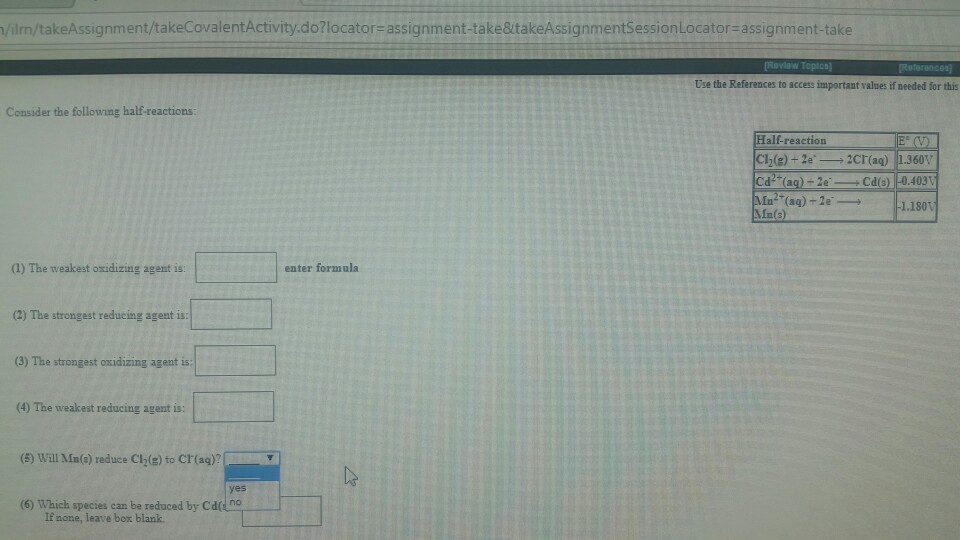 Solved /irn/take Assignment takeCovalentActivity.do?locator= | Chegg.com