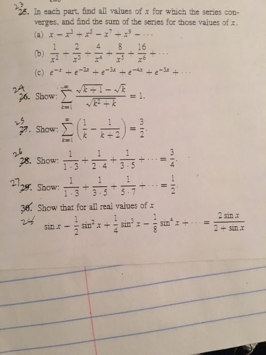 Solved In each part, find all values of x for which the | Chegg.com