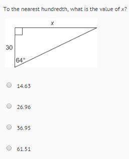 Solved To the nearest hundredth, what is the value of x? | Chegg.com