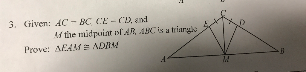Solved Prove using two columns, the first being the | Chegg.com