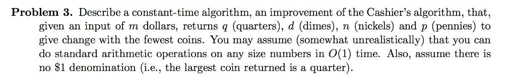 Solved Describe a constant-time algorithm, an improvement of | Chegg.com