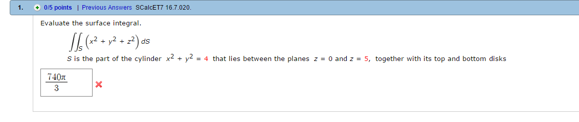 Solved Evaluate the surface integral. double integral_s | Chegg.com
