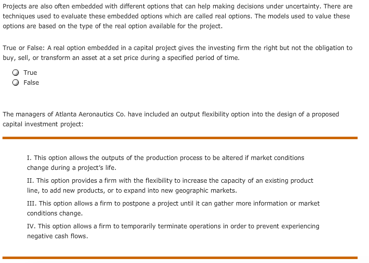Solved Projects are also often embedded with different | Chegg.com