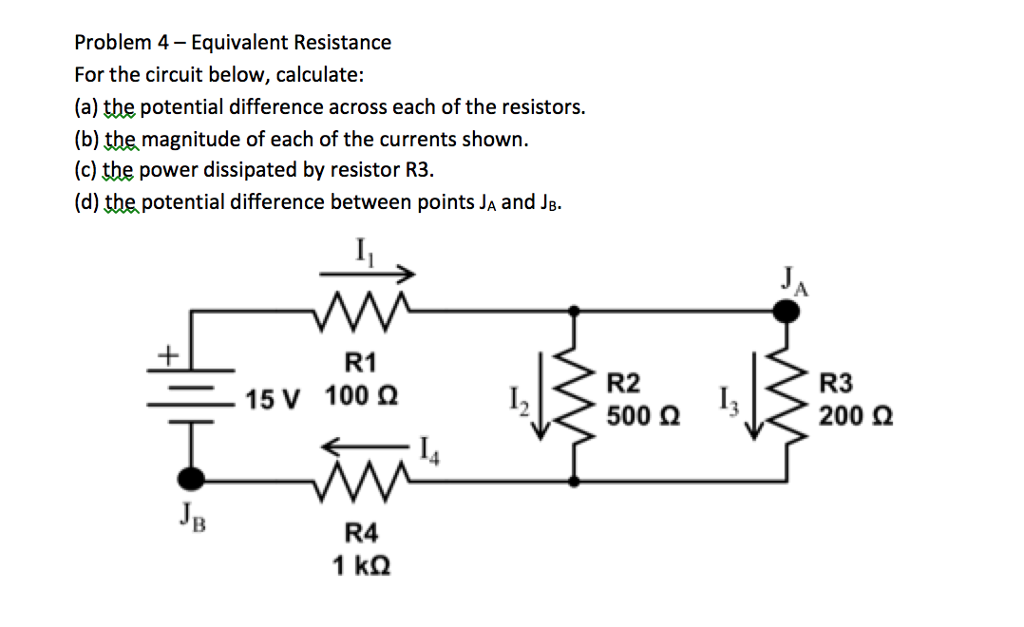 Solved Problem 4-Equivalent Resistance For the circuit | Chegg.com