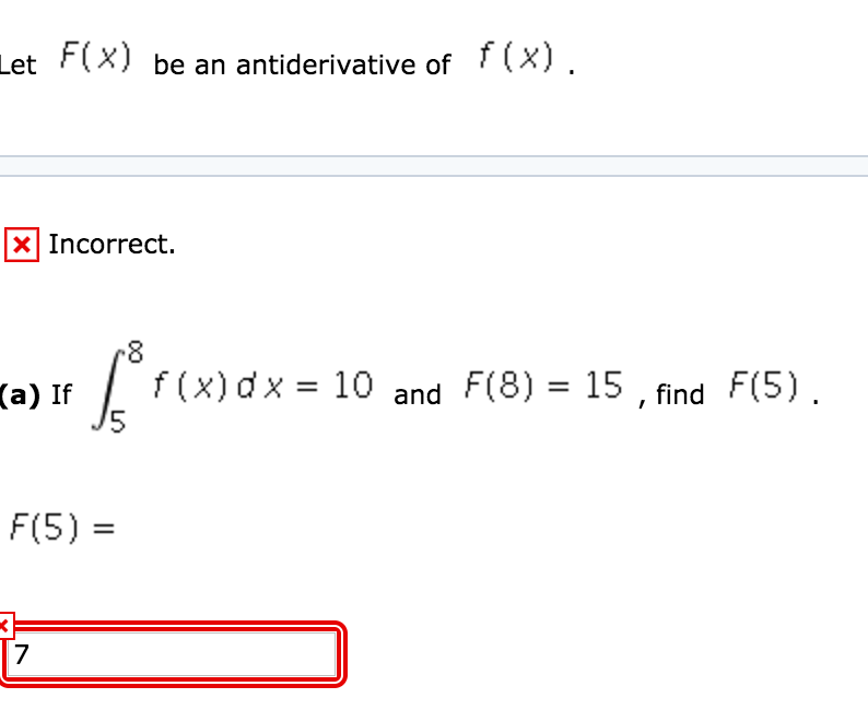 Solved Let F(X) be an antiderivative of f (X). (a) If | Chegg.com