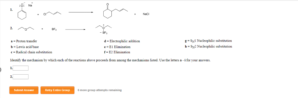 Solved 1. +NaOH H20 Br dilute H2SO4 H20 gSy1 Nucleophilic | Chegg.com
