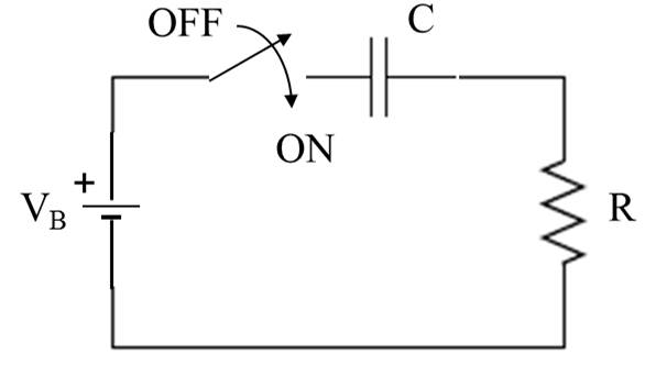 Solved In the circuit above, VB = 28 V, R = 1 kOhm, C = 1.7 | Chegg.com