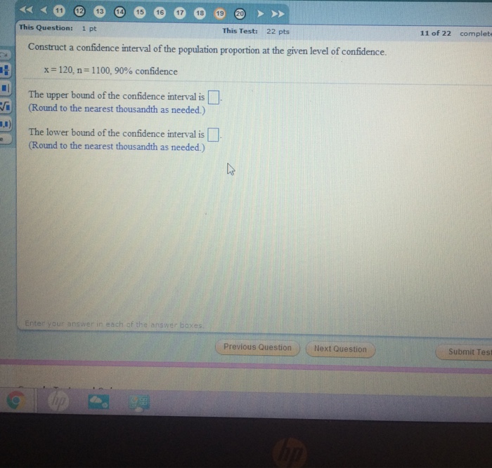 Solved Construct a confidence interval of the population | Chegg.com