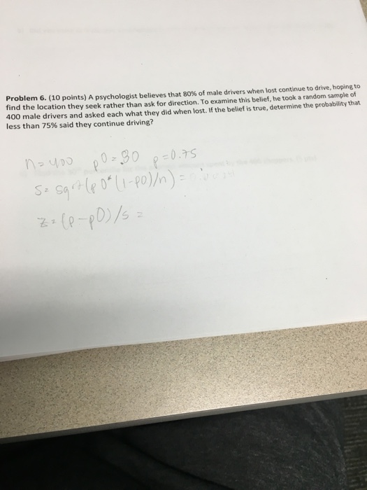 Solved Problem 6. (10 points) A psychologist believes that | Chegg.com