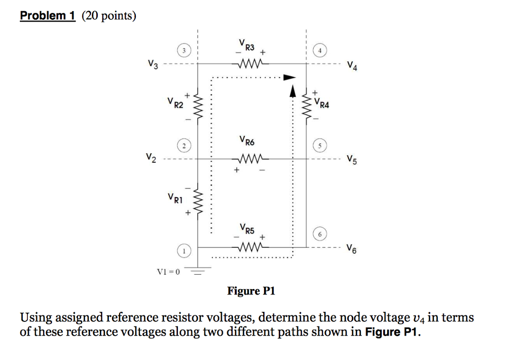 Solved Using assigned reference resistor voltages, determine | Chegg.com