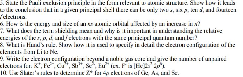 Pauli Atomic Model