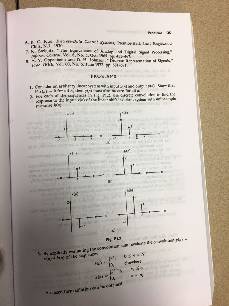 Solved Problems 35 6. B. C. Kuo, Dicrete- Data Control | Chegg.com