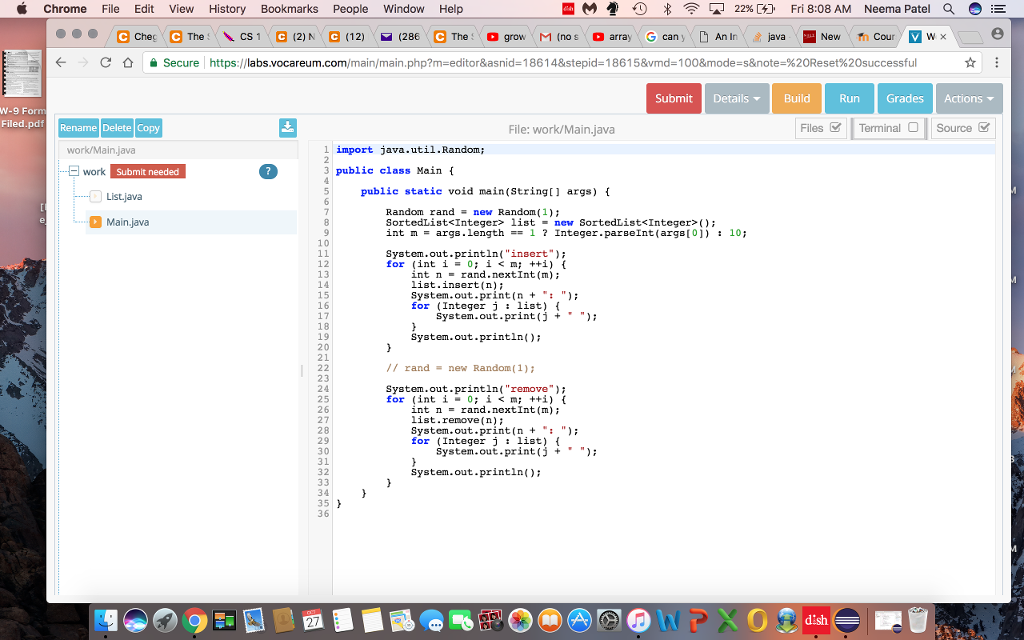 Solved The Sorted List ADT Implement the SortedList | Chegg.com