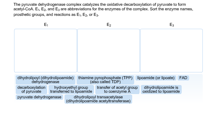 Solved The pyruvate dehydrogenase complex catalyzes the | Chegg.com