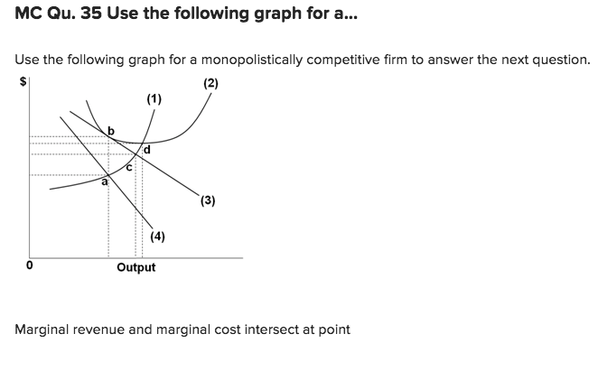 Solved MC Qu. 35 Use the following graph for a... Use the | Chegg.com