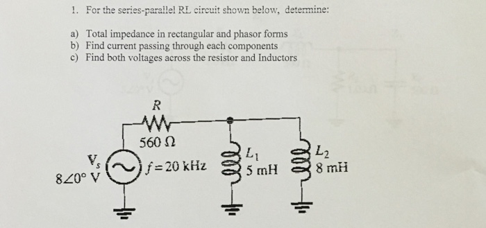 Solved: For The Series-parallel RL Circuit Shown Below, De... | Chegg.com