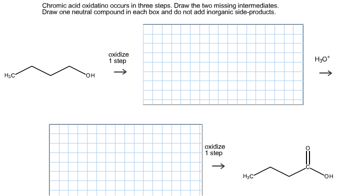 Solved Chromic acid oxidation occurs in three steps. Draw | Chegg.com