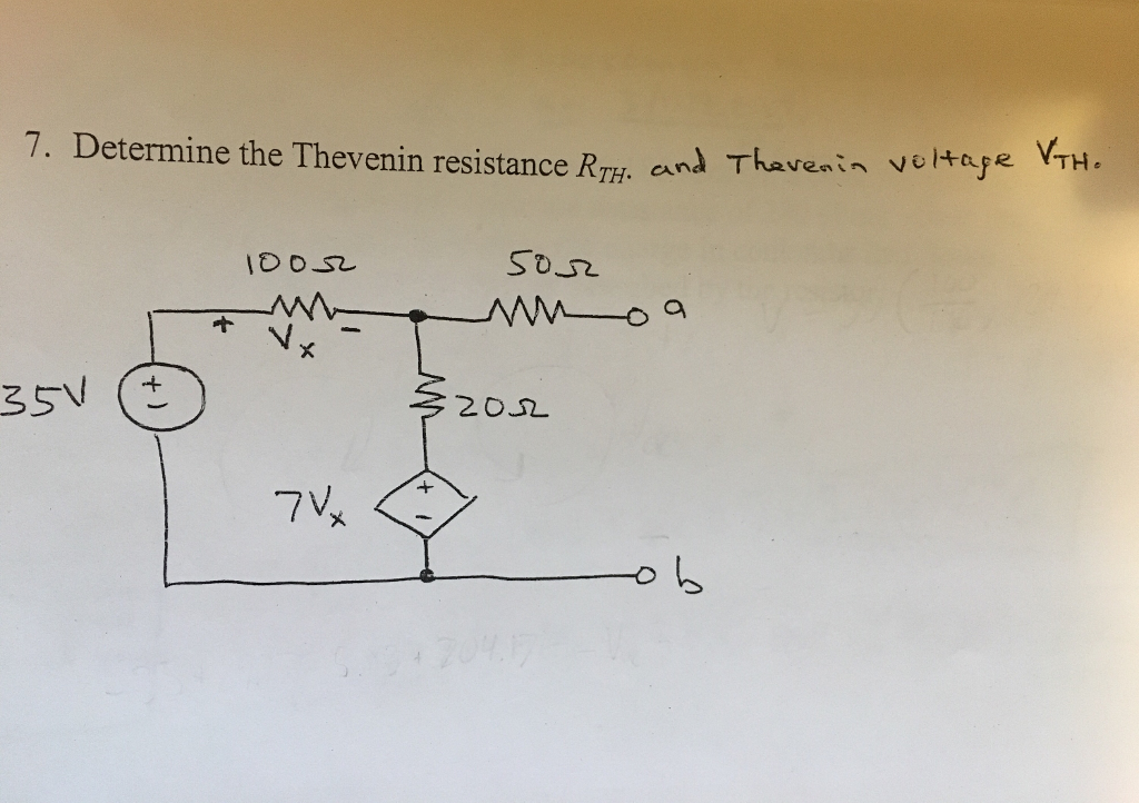 Solved Determine the Thevenin resistance R_TH. and Thevenin | Chegg.com